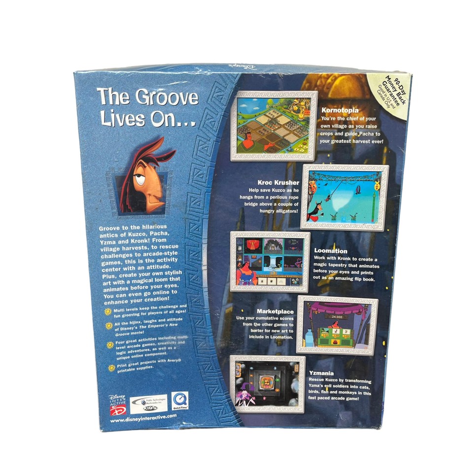Disney Junior Games The Emperor's New Groove 'Groove Center' Ages 4-8 ...