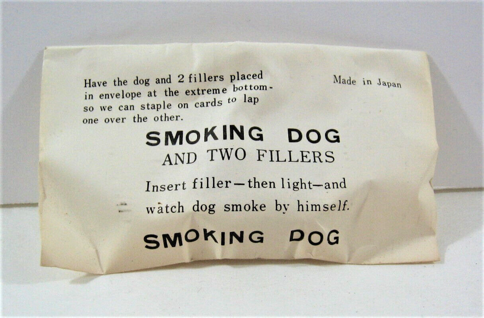 1950's Smoking Dog Toy In Original Packaging Unopened Old Store Stock ...