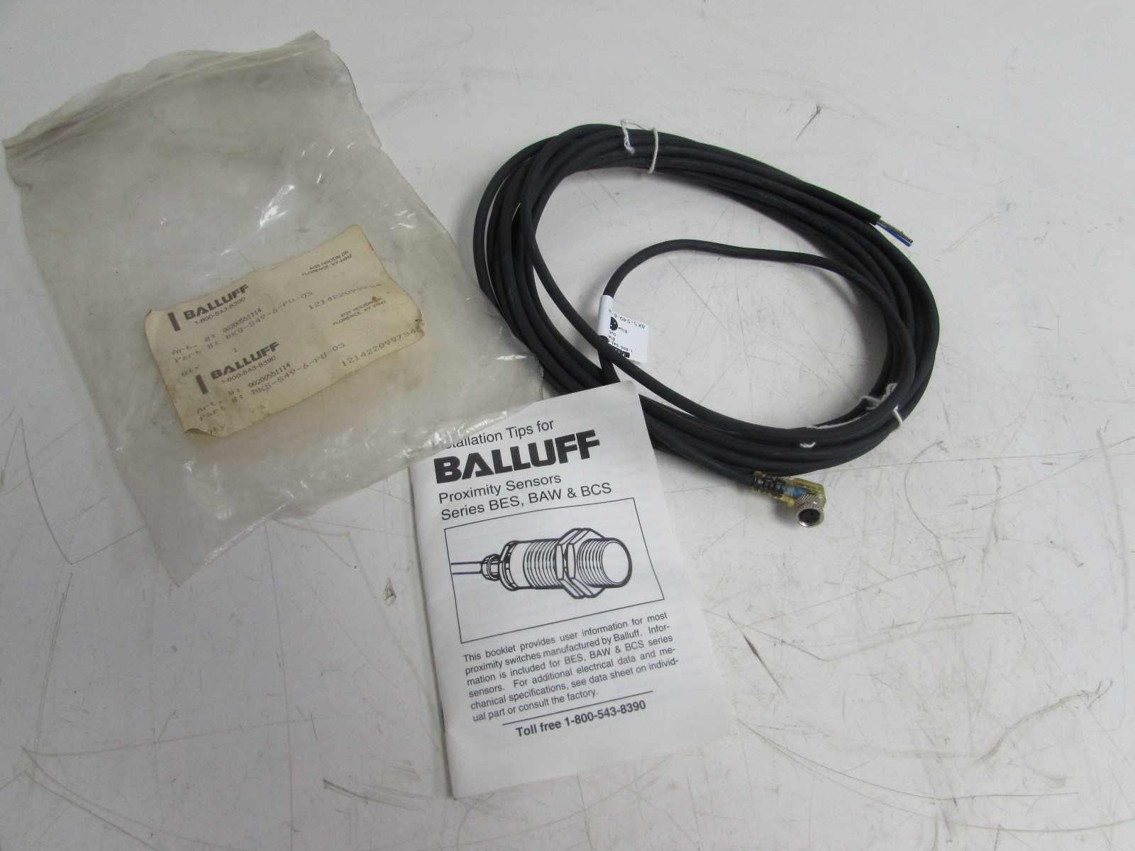 BALLUFF BKS-S49-6-PU-05 CABLE 60VAC/75VDC 3 PIN ***NIB*** | eBay