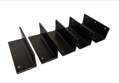 (5 pack) 1.5"x1.5"x 1/8" Steel Angle Iron Bracing Brackets 4" length ...