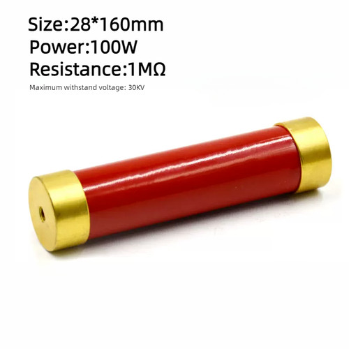1PC 100W 1MΩ 28*160MM RI80 high frequency high voltage non-inductive ...
