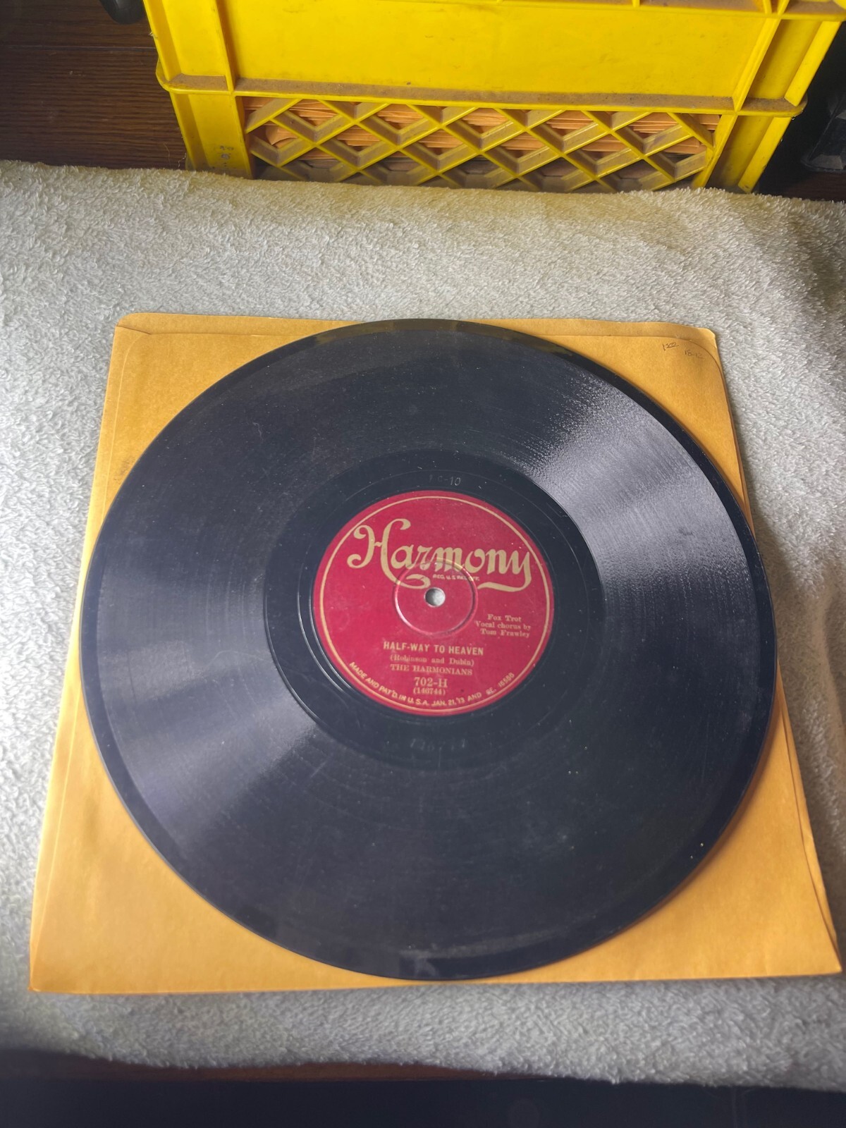 HARMONY Record 78 rpm 702 HALF WAY TO HEAVEN / IF YOU WANT THE RAINBOW ...