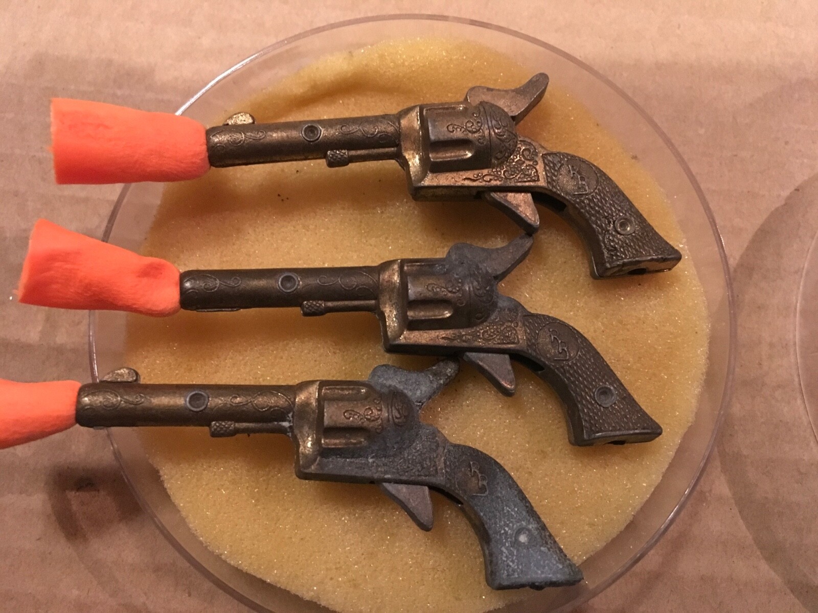 3 - RARE Vintage Roy Rogers TUCK A WAY GUN Tiny Works Cap Toy 1950's ...