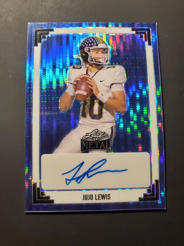 2024 LEAF METAL Juju Lewis AUTO 1/4 Colorado Blue Pulsar RC Autograph ...