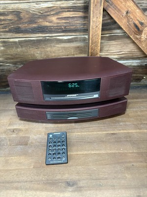 Bose Wave Music System III Limited Edition Burgundy 3 Cd Changer Remote ...