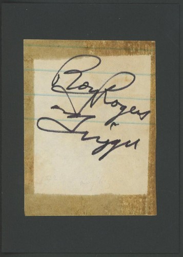ROY ROGERS (1911-1998) autograph cut | "Roy Rogers Show" - signed ...