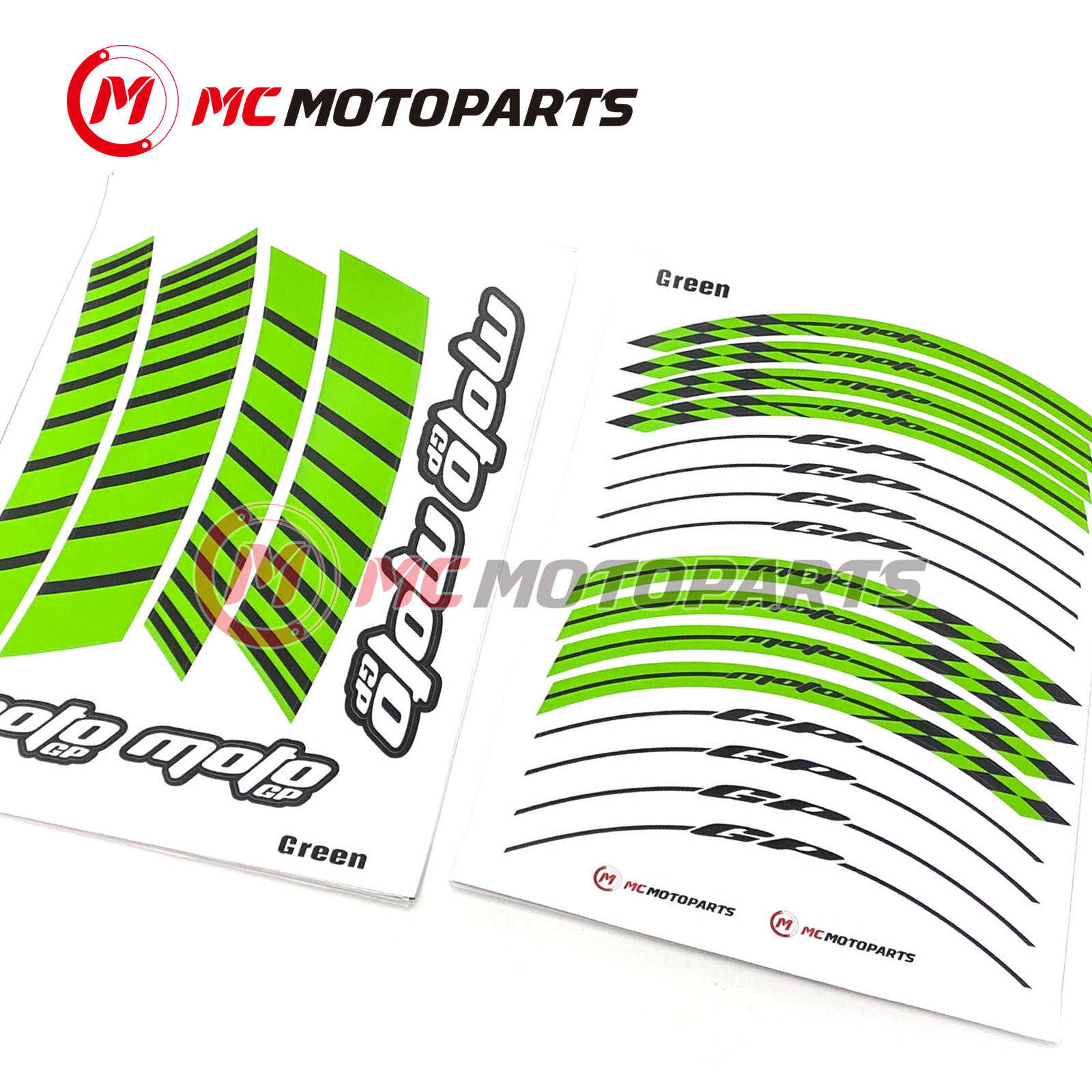 Green AA2 Stripe Tape Wheel Sticker 17" For Triumph Motorcycles Decal ...