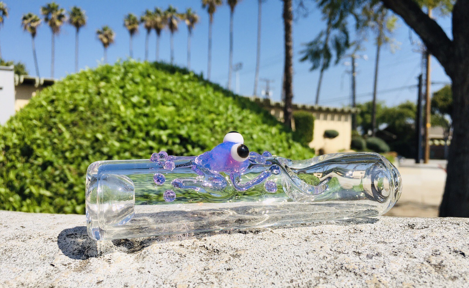 5.5” Tobacco Hand Steamroller Pipe Smoking Glass, Purple Frog | eBay