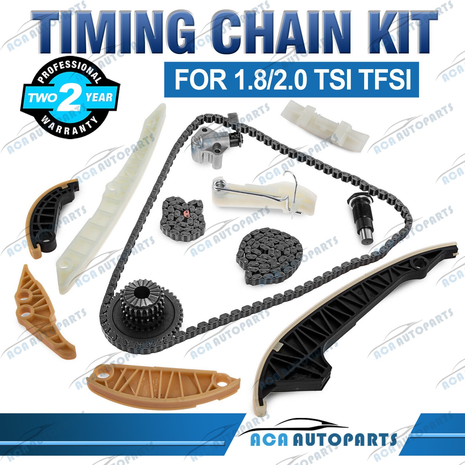 13Pcs Timing Chain Tensioner Kit For Audi A4 A5 Q5 TT VW GTI Tiguan CC ...