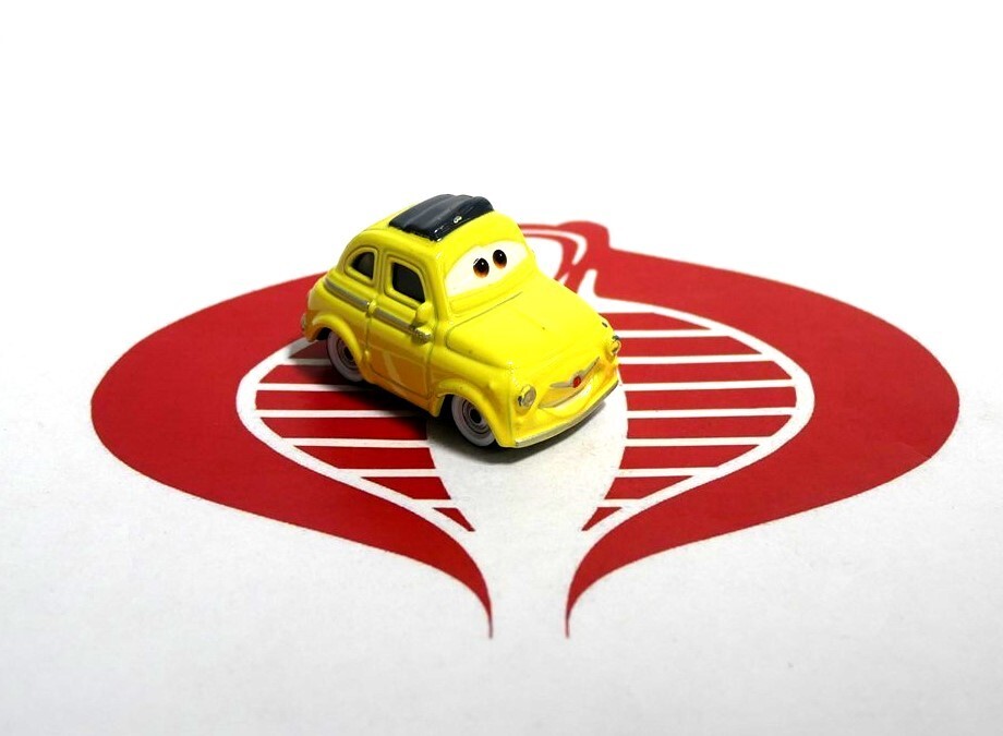Disney Pixar's Cars Die Cast Yellow Fiat 500 1:55 Scale | eBay