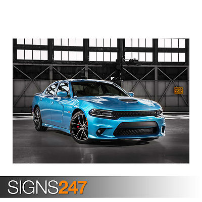 DODGE CHARGER RT SCAT PACK poster print wall art multiple sizes A0-A4 ...