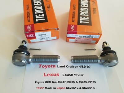 Toyota Land Cruiser 4/89-97 / Lexus LX450 96-97 Left & Right Outer Tie ...