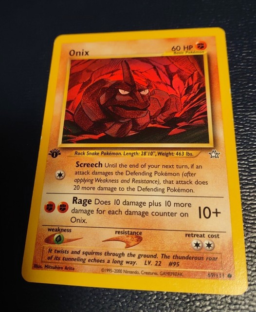Pokémon TCG Onix Neo Genesis 69 Regular 1st Edition Common for sale ...