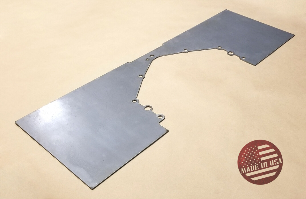 [SR] 1/8" Steel Mid Plate Chevy SBC BBC LS1 LS Small Big Block Rear ...