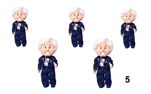 Lopez Obrador Amlo Amlito Peje Whit Sound Doll Includes box 14.5" (5 ...