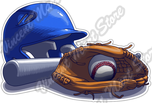 Baseball Gear Player Pitch Pitching Sport Car Bumper Vinyl Sticker ...