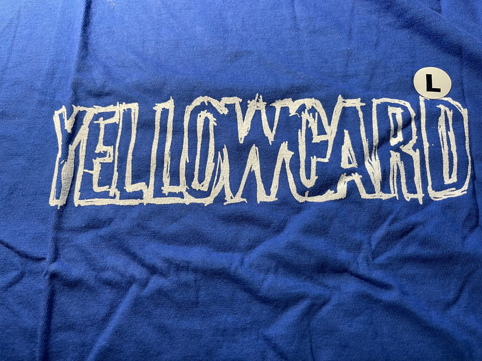 YELLOWCARD ~ Rare US PROMO t-shirt in blue ~ LARGE ~ NEW ~ PUNK ...