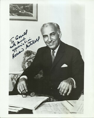 Howard Mitchell - Original Autograph 8x10 Vintage Signed Photo | eBay