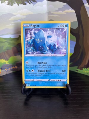 Regice 037/189 - Astral Radiance - Rare - Pokemon Card TCG - LP | eBay