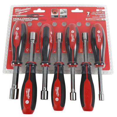 Milwaukee 48-22-2547 SAE HollowCore Magnetic Nut Driver Set - 7 PC | eBay