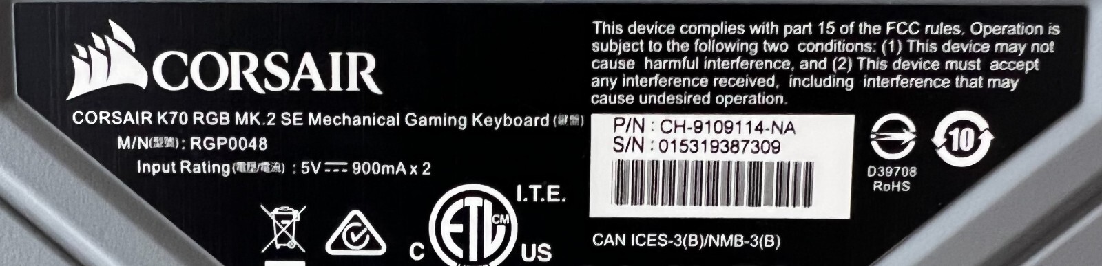 Corsair K70 RGB MK.2 SE WHITE KEYBOARD REPLACEMENT KEYCAPS KEYS ...