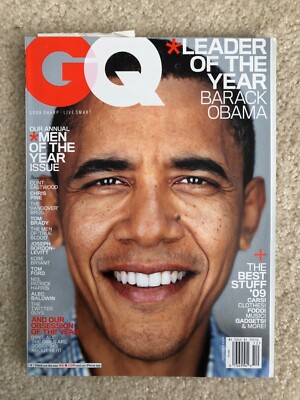 GQ Magazine December 2009 Men Of The Year BARACK OBAMA CHRIS PINE TOM ...