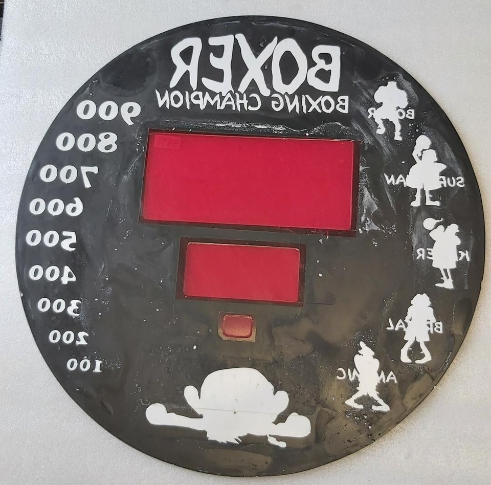 PUNCH LINE BOXER BOXING CHAMPION Arcade Game SCORE PLEXIGLASS #8871 | eBay