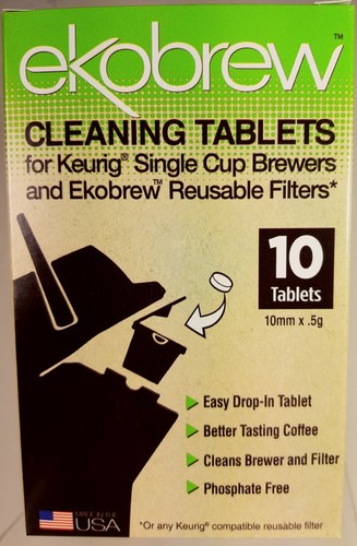 Keurig Cleaning Tablets 10 Ct Single Cup Coffee Cleaner Brewers ...