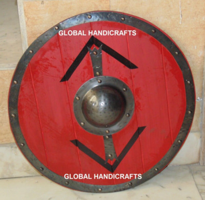 Medieval Round Shield Viking Shield Unique battle Design Shield Wooden ...