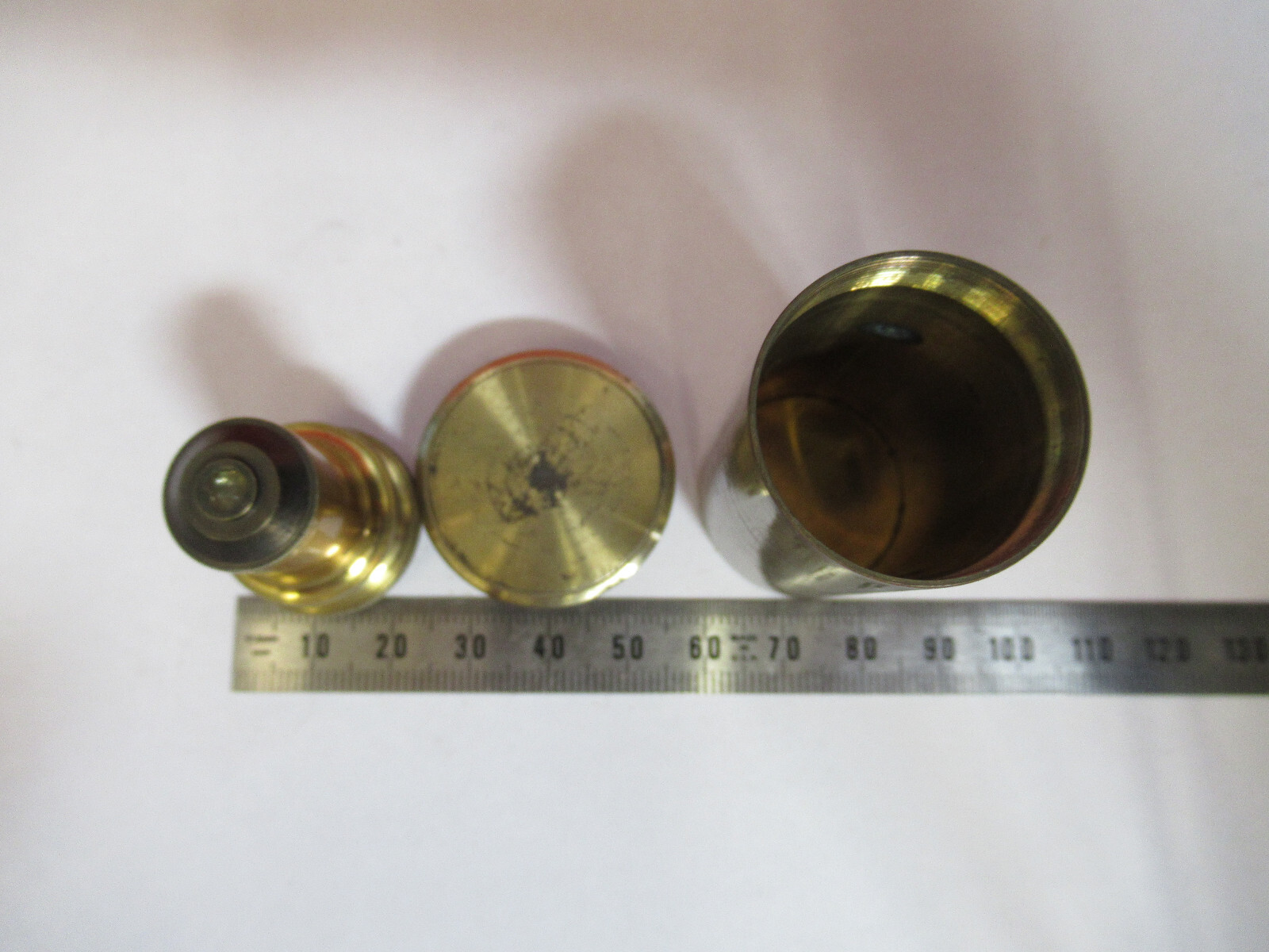 ANTIQUE BRASS BECK LONDON OBJECTIVE LENS MICROSCOPE PART AS PICTURED G4 ...