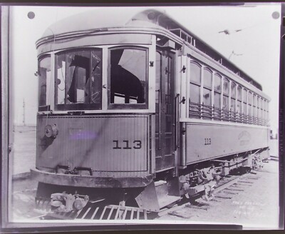 1926 Atlantic City Shore Fast Line Trolley New Jersey NJ 4x5 Copy Photo ...
