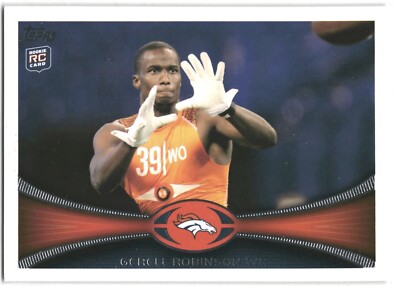 2012 Topps Football Gerell Robinson Rookie Denver Broncos #51 | eBay