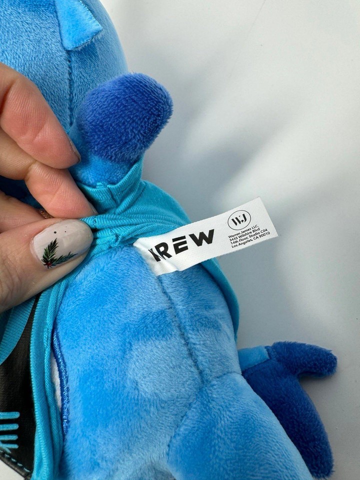 Krew District Teddy 14” Plush Krew Blue Black Collectible with Clothes ...