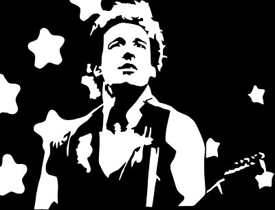 Bruce Springsteen vinyl decal sticker Born in the USA River asbury park ...