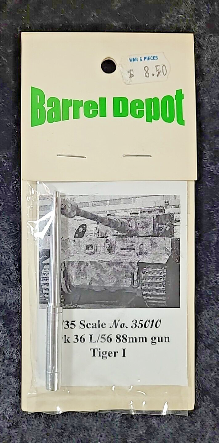 Barrel Depot 35010 1/35 scale metal barrel for Kwk 36 L/56 88mm Tiger I ...