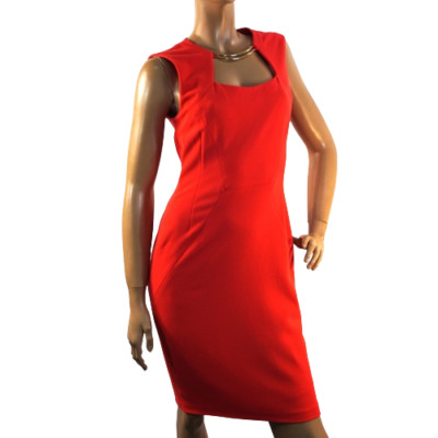 BCBG MAXAZRIA Bright Red Sleeveless Dress Size 6 | eBay