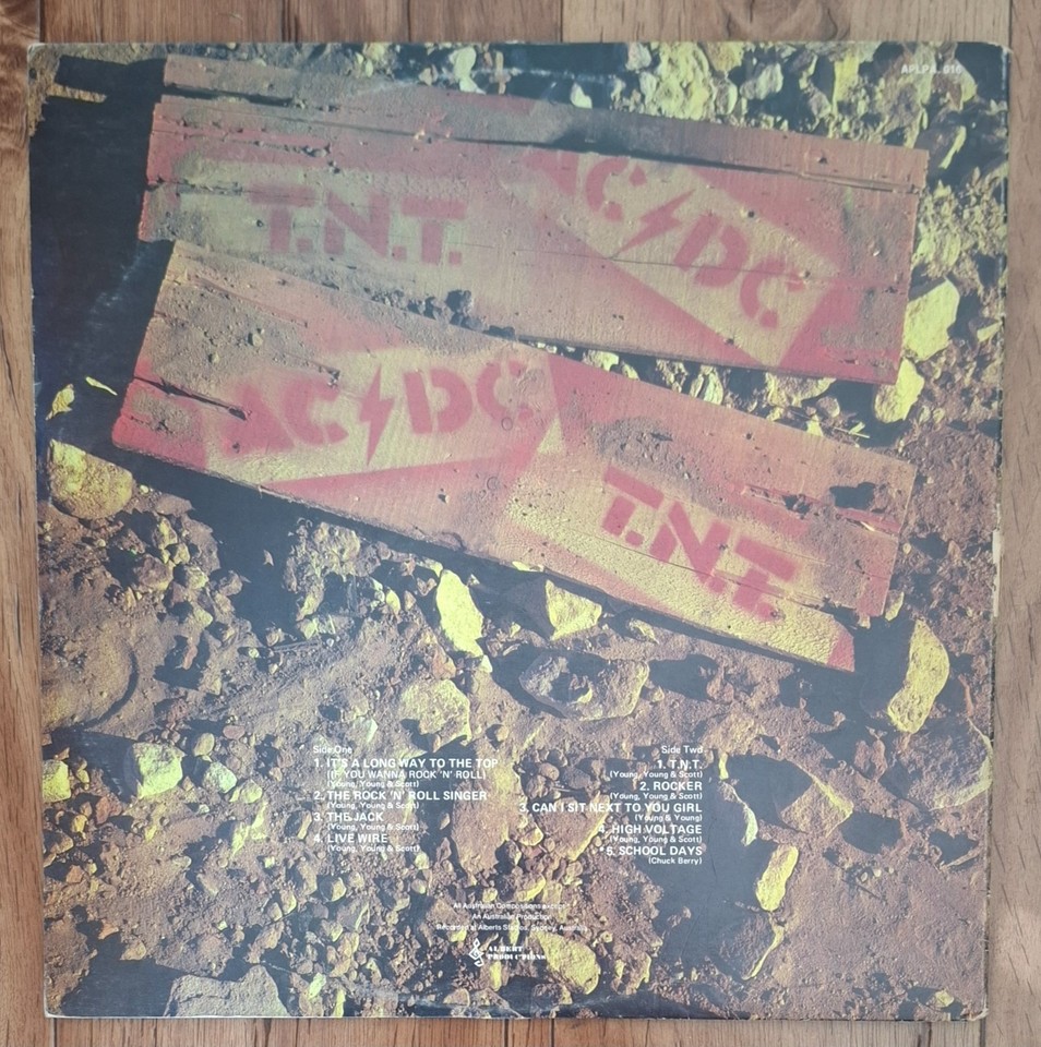 AC/DC TNT RARE 1977 AUSTRALIAN ALBERTS LABEL ALBUM 2ND PRESSING | eBay