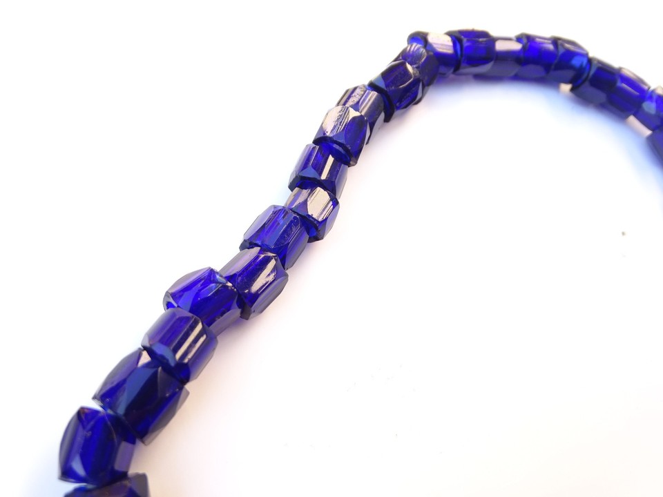 19th C. Strand Faceted Cobalt Russian Trade Beads Alaska Native ...