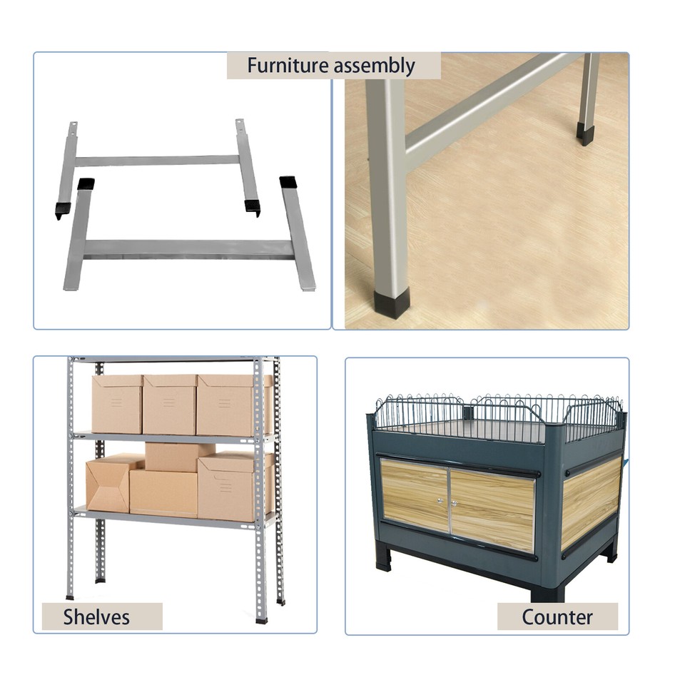 Flyshop 24PCS Rubber Angle Iron Caps Shelving Leg Protectors Bed Frame ...