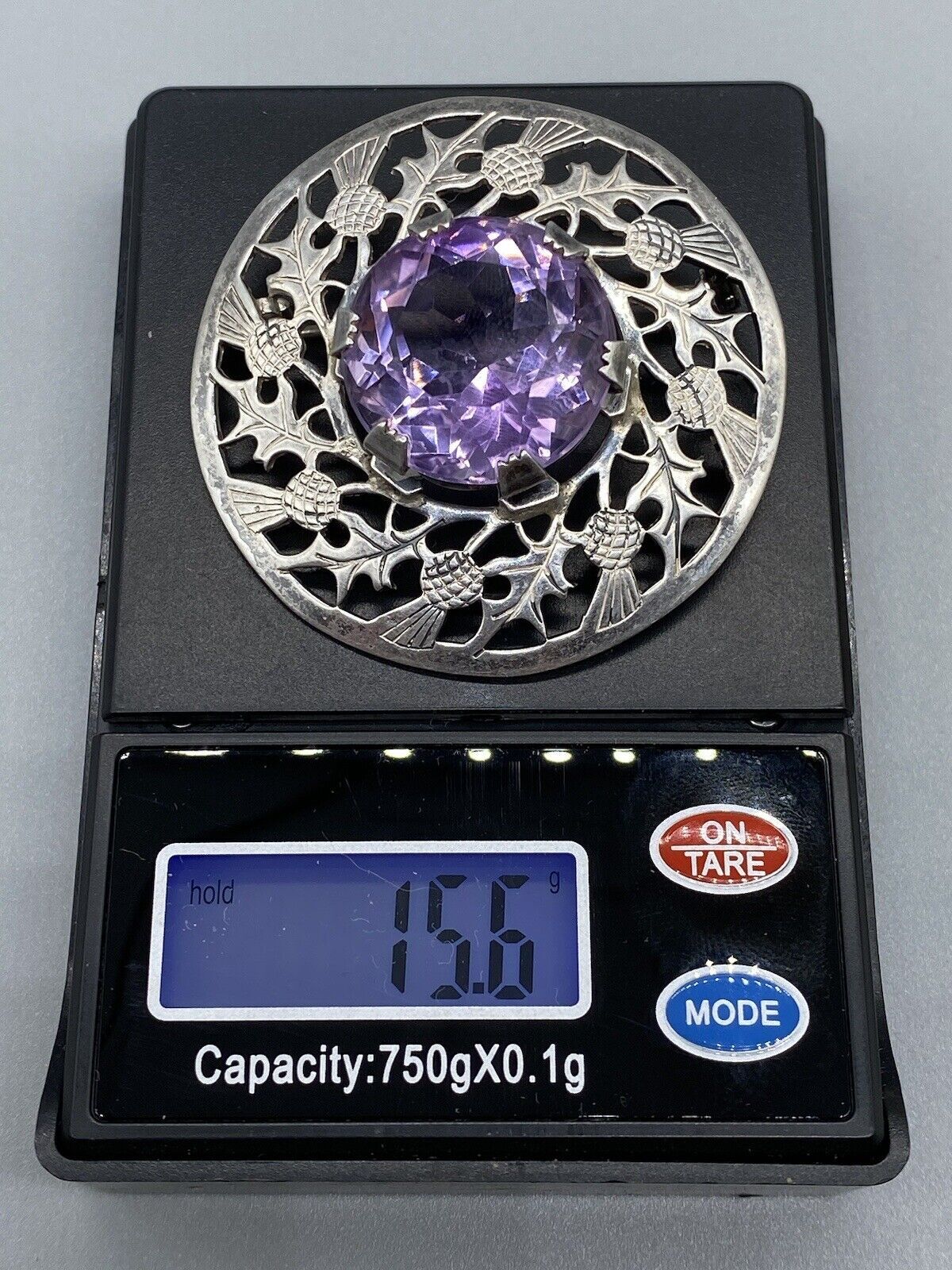 VINTAGE WB’S WARD BROTHERS STERLING SILVER 925 AMETHY… - Gem