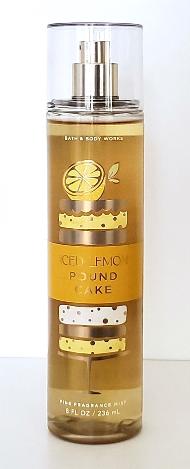 BATH & BODY WORKS ICED LEMON POUND CAKE FINE FRAGRANCE MIST SPRAY 8 OZ ...