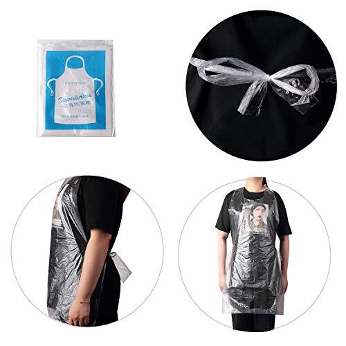 23 x 37 inches Clear Polyethylene Waterproof Disposable Aprons For ...