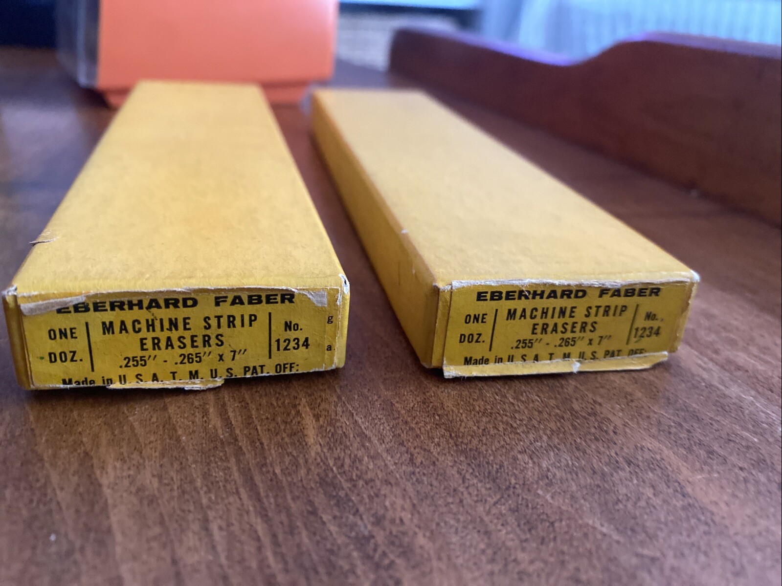 2 Vintage Boxes of Eberhard Faber 7” Machine Strip Erasers #1234 23 ...