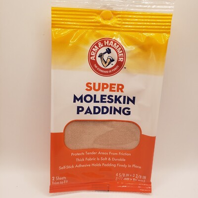 Arm & Hammer Super Moleskin Padding Running Hiking Blister Prevention ...