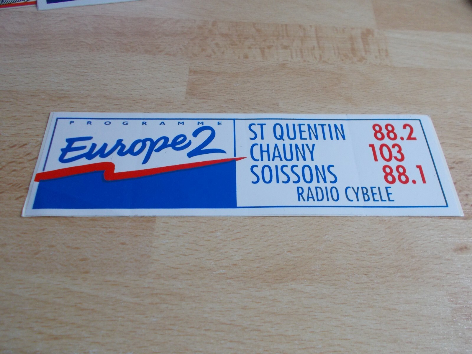 Sticker Radio Europa 2 - St Quentin, Chauny, Soissons - Radio Cybele | eBay