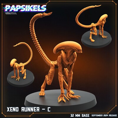 Xeno Runner C 32mm Papsikels Miniature AvP, Aliens, Xenomorph, Dog ...
