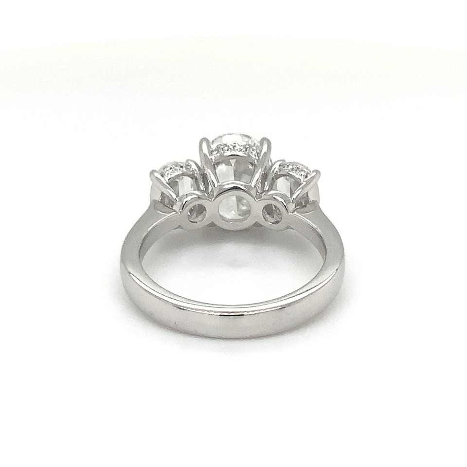 Christopher Designs Crisscut 14K White Gold Lab Created Three Diamond ...