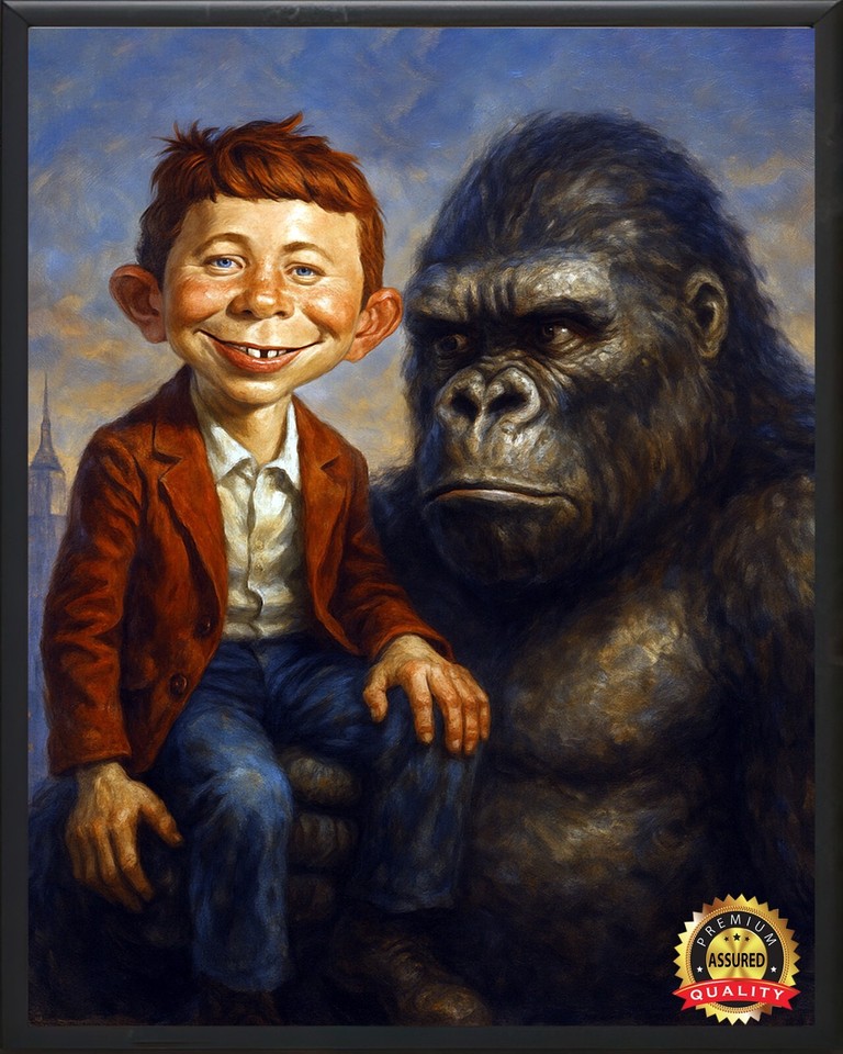 ALFRED E. NEUMAN – KING KONG – 11x14 METAL SIGN – Hand-Signed by Art | eBay