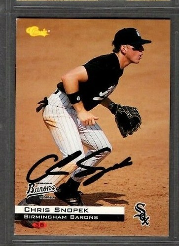 1994 Classic #33 Chris Snopek Birmingham Barons Baseball Signed ...