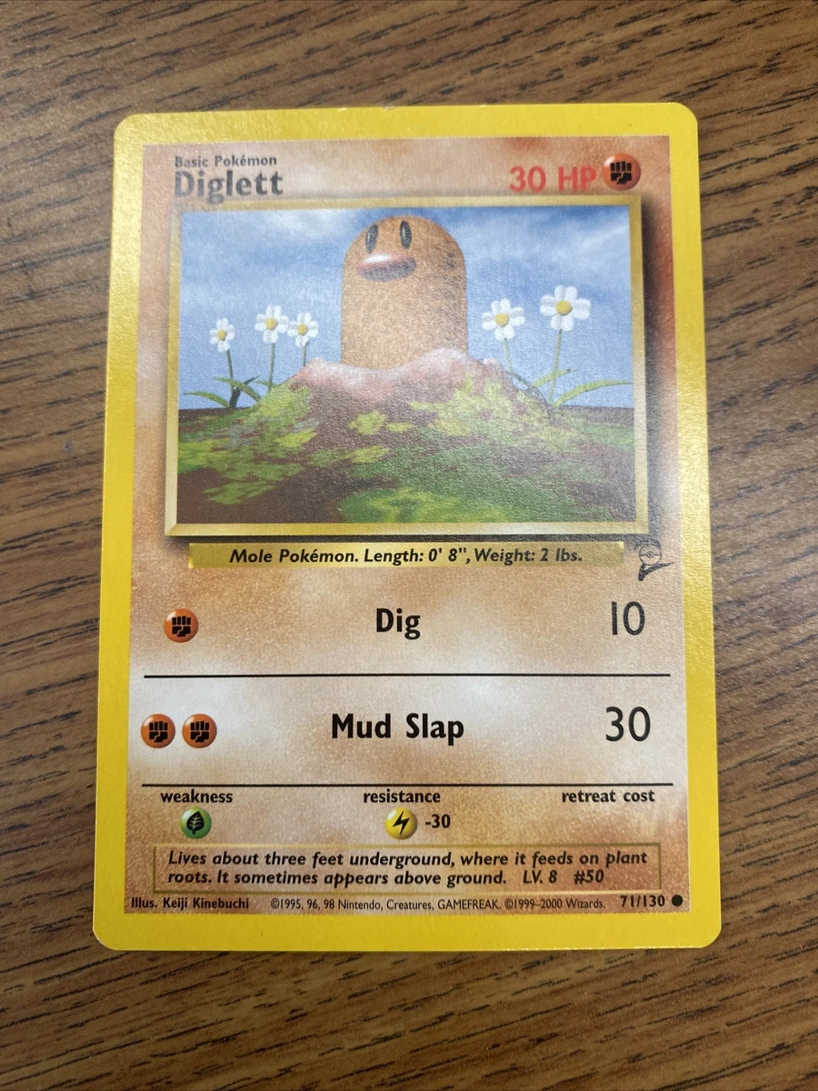 Pokemon Diglett Card